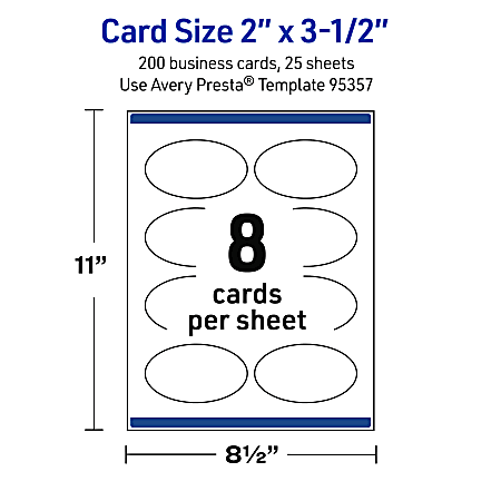 Avery Print To The Edge Business Cards With Sure Feed Technology 2 x3 ...