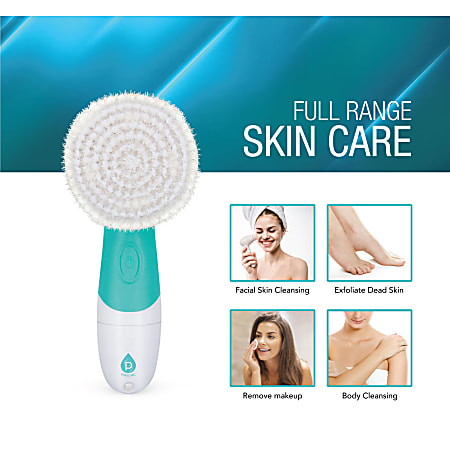 Pursonic Waterproof Facial Cleansing Brush 8 H x 6 W x 2 D Aqua ...