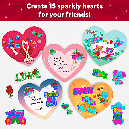 Skillmatics Foil Fun Valentines Day Friendship Exchange Craft Kit Kit ...