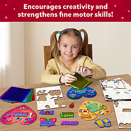 Skillmatics Foil Fun Valentines Day Friendship Exchange Craft Kit Kit ...
