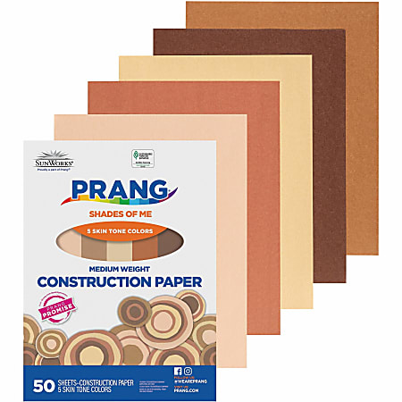 Prang Multicultural Construction Paper 9 x 12 Assorted 50 Sheets ...