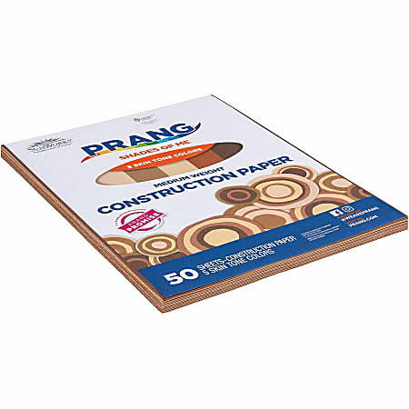 Prang Multicultural Construction Paper 9 x 12 Assorted 50 Sheets ...