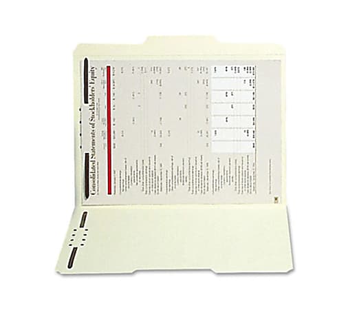 SJ Paper Water Paper Cut Resistant File Folders w 2 Fasteners Legal ...