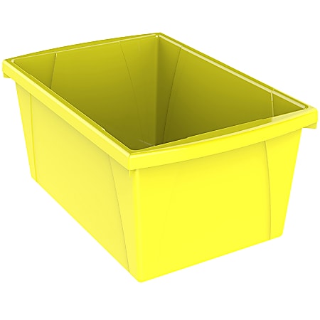 Storex Classroom Storage Bin Medium Yellow Pack Of 2 - Office Depot