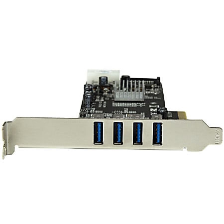 StarTech.com 4 Port PCI Express PCIe SuperSpeed USB 3.0 Card Adapter w ...