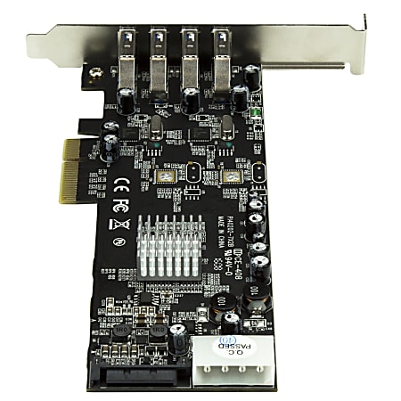 StarTech.com 4 Port PCI Express PCIe SuperSpeed USB 3.0 Card Adapter w ...