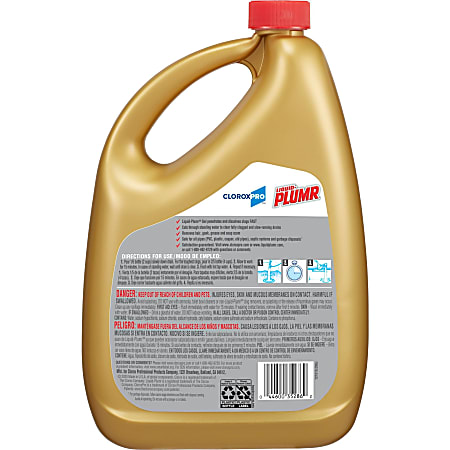 Liquid Plumr Heavy Duty Clog Remover Drain Cleaner 80 Oz Bottle ...