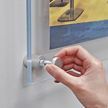 Azar Displays Graphic Size Acrylic VerticalHorizontal Standoff Sign ...