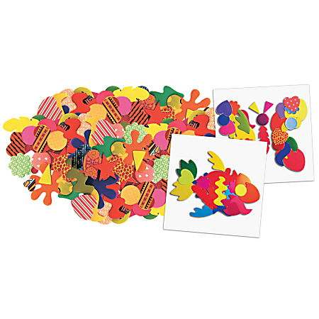 Roylco Paper Popz Assorted Colors Pack Of 1500 Shapes - Office Depot