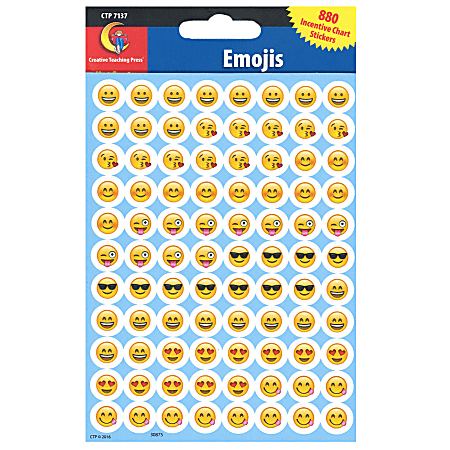 Creative Teaching Press Emojis Hot Spot Stickers 880 Stickers Per Pack ...
