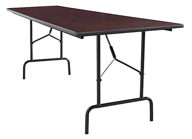 Realspace Folding Table 29 H x 96 W x 30 D Walnut - Office Depot