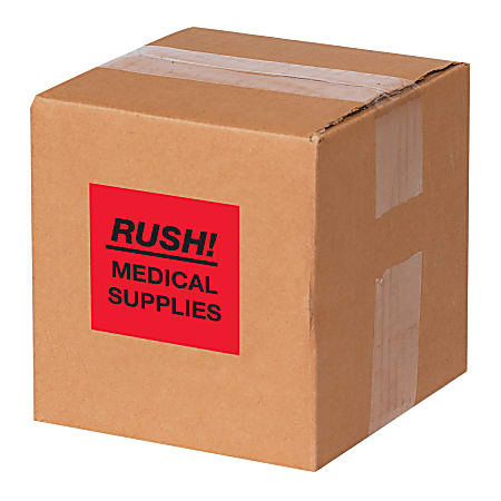 Tape Logic Preprinted Shipping Labels DL1337 Rush Medical Supplies ...