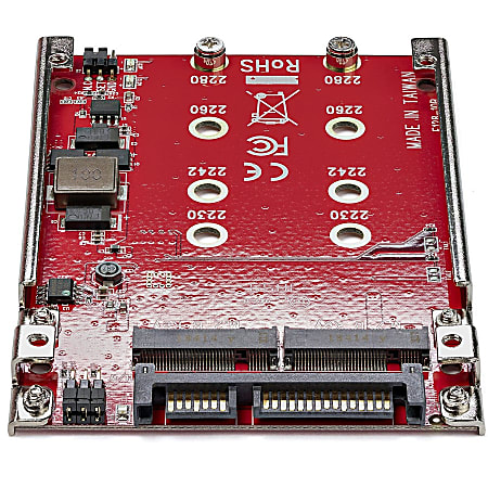 StarTech.com Dual Slot M.2 to SATA Adapter M.2 SATA Adapter S322M225R ...