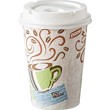 Dixie PerfecTouch Coffee Haze Paper Hot Cups 12 Oz Assorted Colors Pack ...