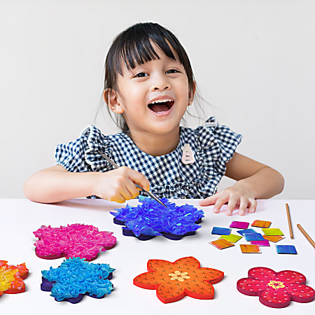 Skillmatics Poke in Art Flower Bouquet Craft Kit - Office Depot