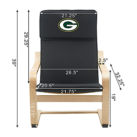 Imperial NFL Bentwood Accent Chair Green Bay Packers - Office Depot