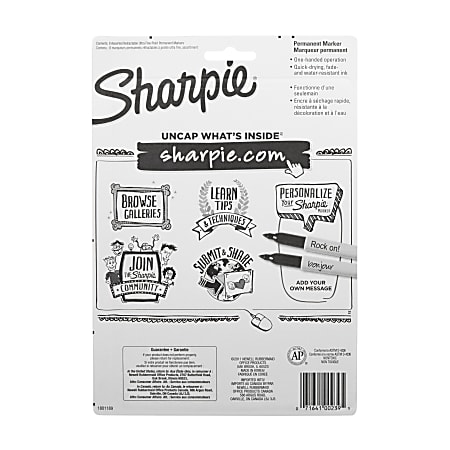Sharpie Retractable Permanent Markers Ultra Fine Point Assorted Pack Of ...