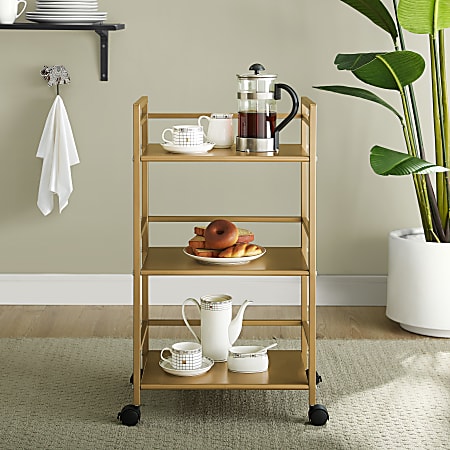 Ameriwood Home Helix Rolling Utility Cart 29 1516 H x 16 1316 W x 11 ...
