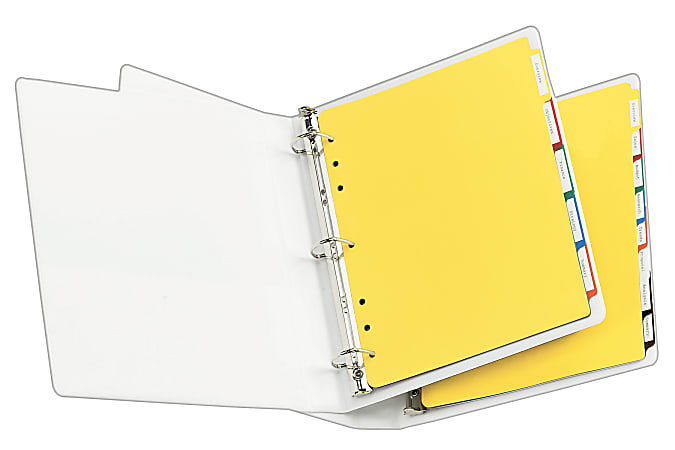 Avery Heavy Duty Plastic Dividers With White Tab Labels 8 12 x 11 ...