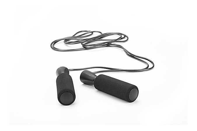 Mind Reader Adjustable Skipping Jump Ropes 9 Black Pack Of 2 Jump Ropes ...