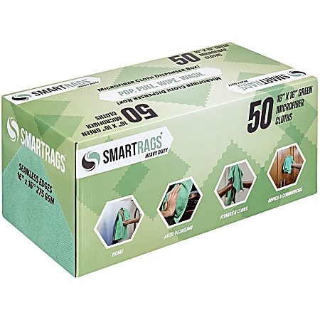 Hospeco SmartRags Disposable Microfiber Towels 45 Gram 275 GSM 16 x 16 ...