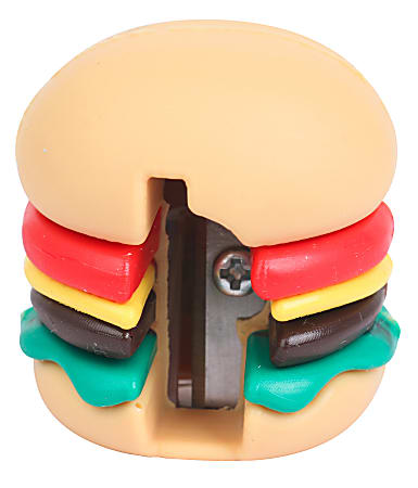 Office Depot Brand Fun Shaped 1 Hole Manual Pencil Sharpener Hamburger ...