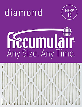 Accumulair Diamond Air Filters, 21-1/4" x 21-1/4" x 1", Set Of 4 Filters