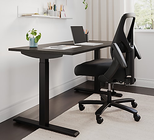 Realspace Magellan Performance Electric 60 W Height Adjustable Standing Desk Espresso Office Depot