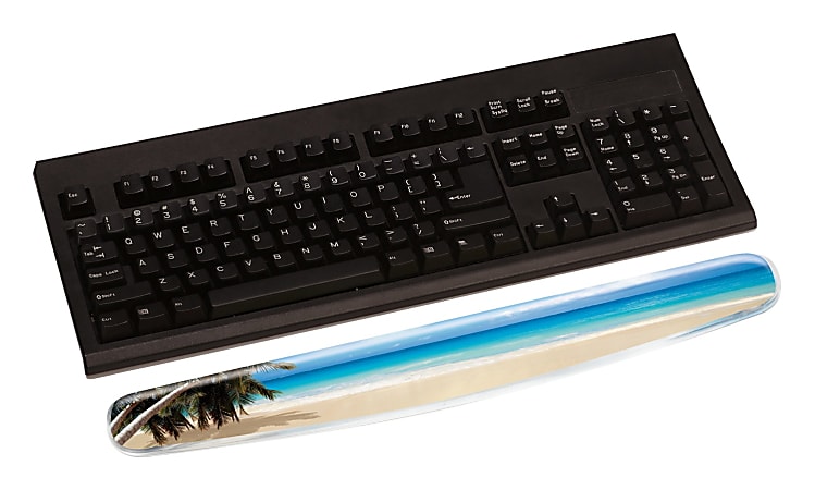 3M Gel Keyboard Wrist Rest Beach - Office Depot