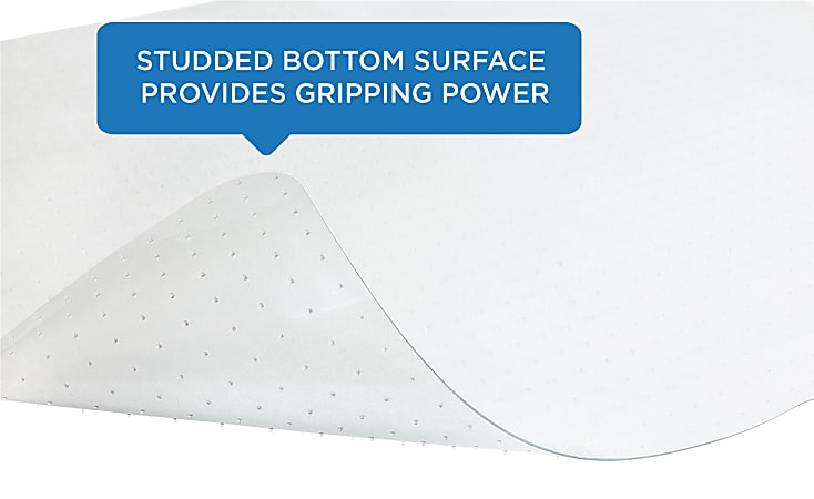 Mount It Studded Plastic Office Chair Floor Protector For Hardwood ...