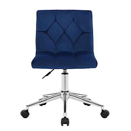 Glamour Home Amali Office Chair Blue - Office Depot