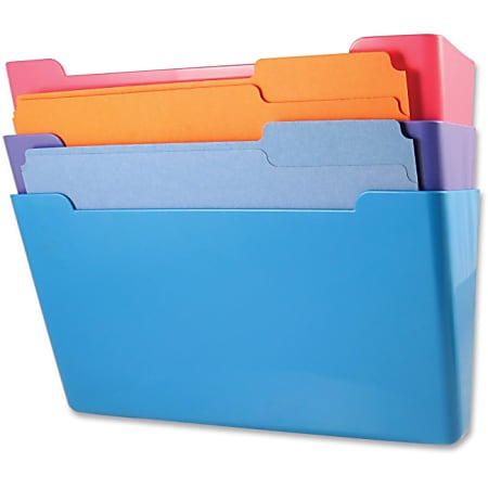 Saunders 3 pack Vertical Wall File Pocket 13.5 Height x 14.9 Width x 4 ...