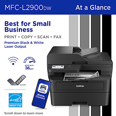 Brother MFC L2900DW Wireless Compact Monochrome All in One Laser ...