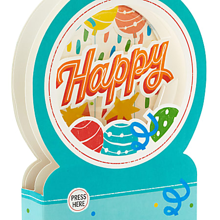 Hallmark Paper Wonder Card 8 516 x 5 34 All The Happiness Snow Globe ...