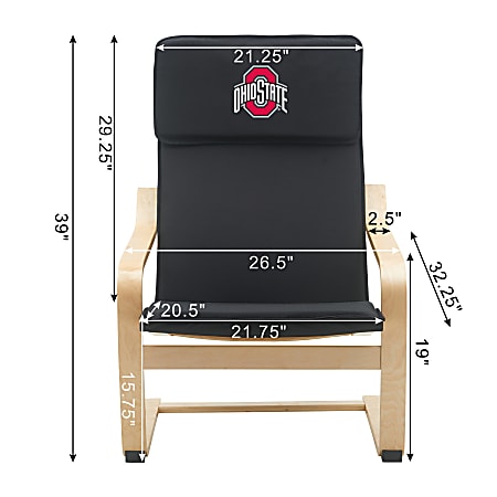 Imperial NCAA Bentwood Accent Chair Ohio State University - Office Depot