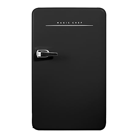 Magic Chef 3.2 Cu. Ft. Retro Mini Fridge With Manual Defrost Black ...