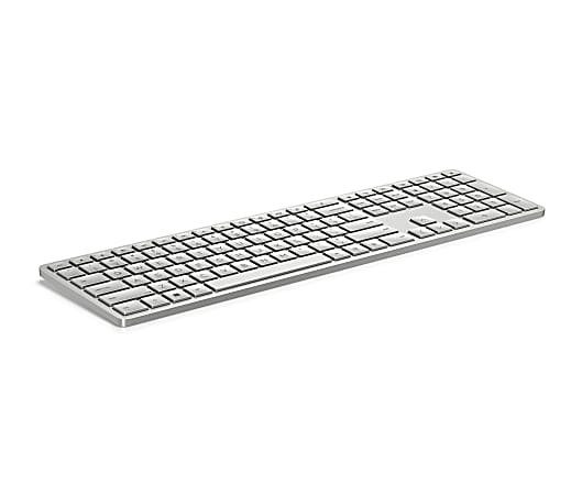 HP 970 Programmable Wireless Keyboard Silver 3Z729AAABA - Office Depot