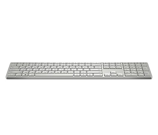 HP 970 Programmable Wireless Keyboard Silver 3Z729AAABA - Office Depot