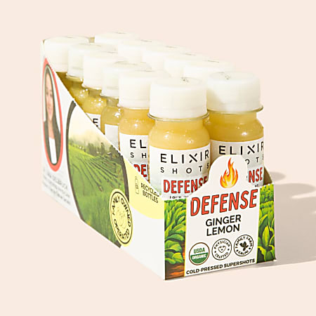 Elixir Shots Defense 2 Oz Case Of 12 Shots - Office Depot