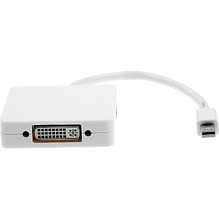 Rocstor Mini Displayport To HDMI Adapter Polished White - Office Depot