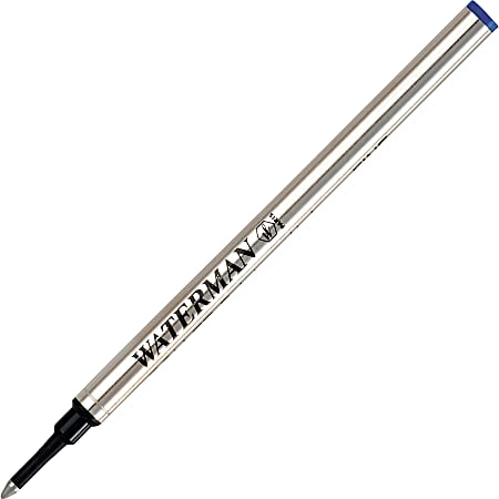 Waterman Rollerball Pen Refill Fine Point 0.5 mm Blue - Office Depot