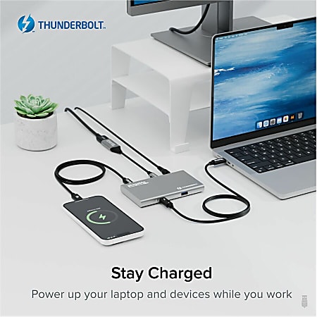 Plugable USB4 Hub 5 in 1 Thunderbolt 4 Hub With 60W Charging Single 8K ...