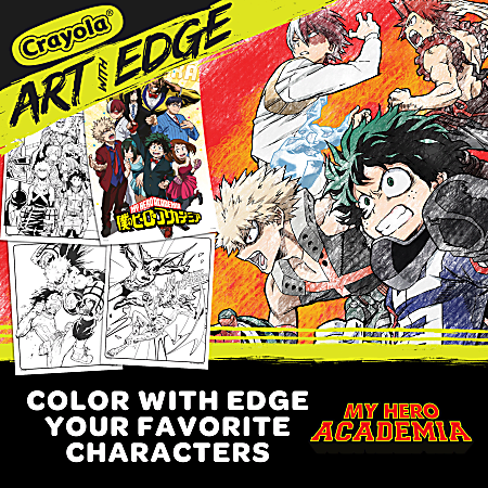 Crayola Art With Edge My Hero Academia Coloring Set - Office Depot