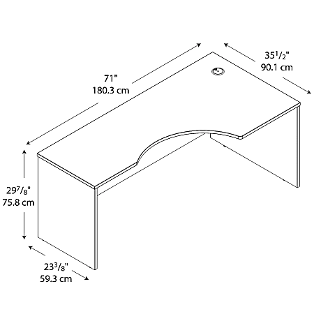 Bush Business Furniture Components 72 W Corner Right Hand Computer Desk ...