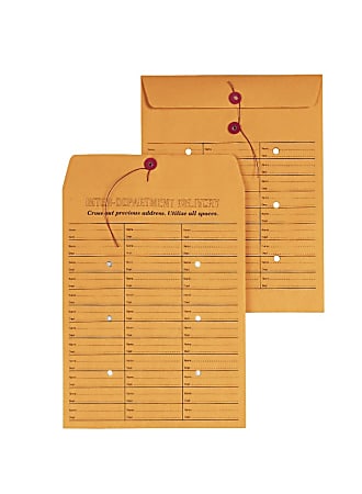 OfficeMax Inter Department Envelopes 10 x 13 Kraft Box Of 100 - Office ...