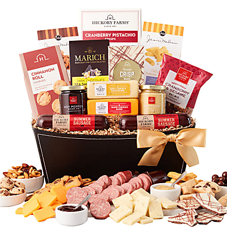 Hickory Farms Ultimate Party Snacks Gift Basket 13 itms - Office Depot