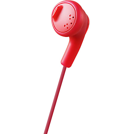 JVC Gumy Earbuds Red JVCHAF160R - Office Depot