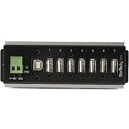 StarTech.com 7 Port Industrial USB Hub USB 2.0 15kV ESD Protection ...