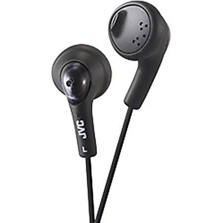 JVC Gumy Earbuds Black JVCHAF160B - Office Depot