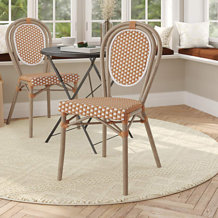 Flash Furniture Lourdes IndoorOutdoor Commercial Thonet Bistro Stacking ...